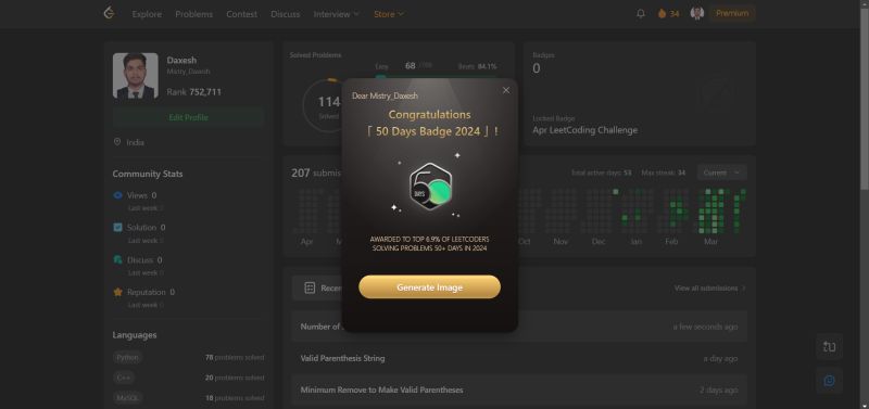 Daxesh Mistry on LinkedIn: #leetcode #codingjourney # ... Daxesh Mistry on LinkedIn: #leetcode #codingjourney # ...