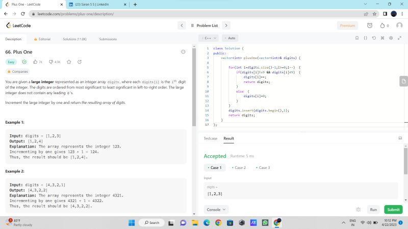 Saran S S on LinkedIn: #45daysofcodechallenge #day28 #leetcode Saran S S on LinkedIn: #45daysofcodechallenge #day28 #leetcode