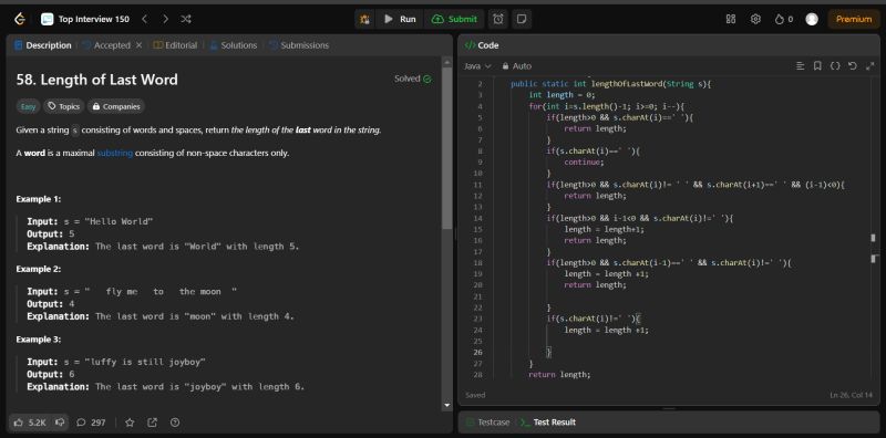 Solved LeetCode challenge 58. (Last Word) | SAMEER DEVNATH posted on ... Solved LeetCode challenge 58. (Last Word) | SAMEER DEVNATH posted on ...