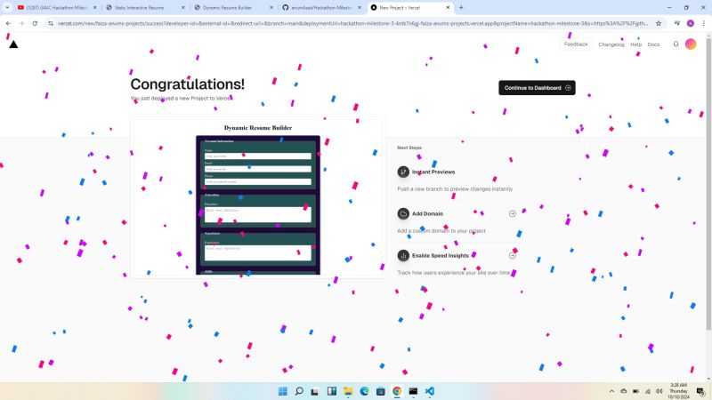 Faiza Anum on LinkedIn: #dynamicresumebuilder #html #css #javascript # ... Faiza Anum on LinkedIn: #dynamicresumebuilder #html #css #javascript # ...