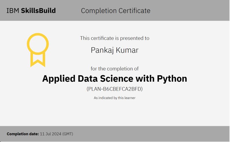 Pankaj Kumar on LinkedIn: Applied Data Science with Python focuses on ... Pankaj Kumar on LinkedIn: Applied Data Science with Python focuses on ...