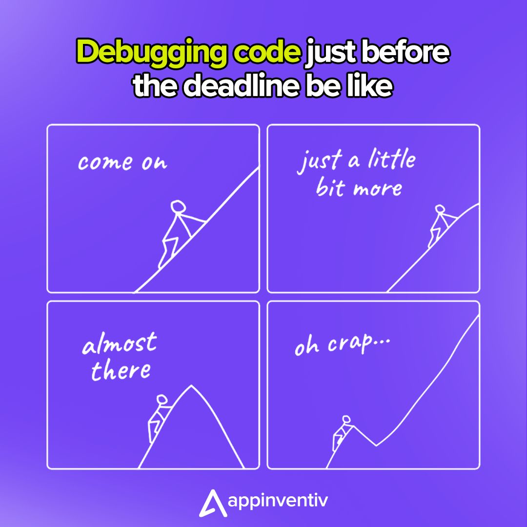 Appinventiv on LinkedIn: #coding #codinglife #debugging Appinventiv on LinkedIn: #coding #codinglife #debugging