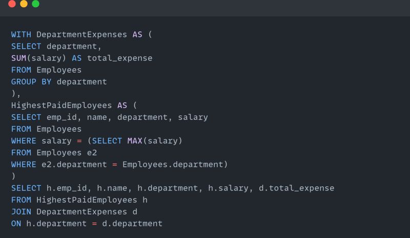 Bhaskar Gorati on LinkedIn: #sql #dataanalytics #cte #sqlqueries # ... Bhaskar Gorati on LinkedIn: #sql #dataanalytics #cte #sqlqueries # ...