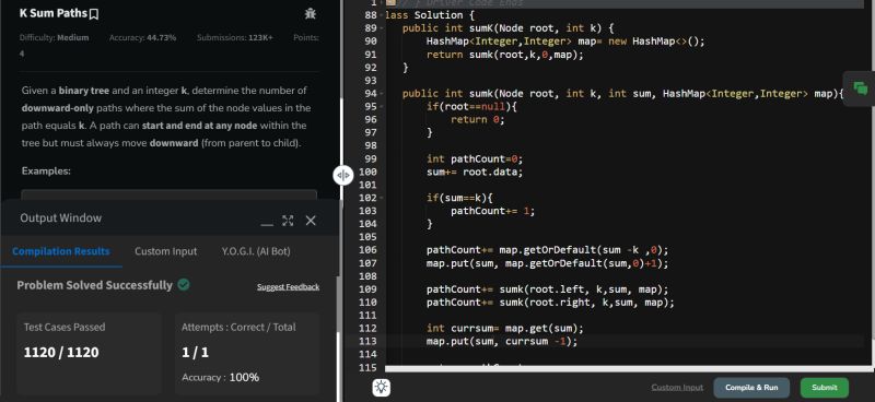 Angad Sudan on LinkedIn: #dsa #binarytree #ksumpaths #recursion # ... Angad Sudan on LinkedIn: #dsa #binarytree #ksumpaths #recursion # ...