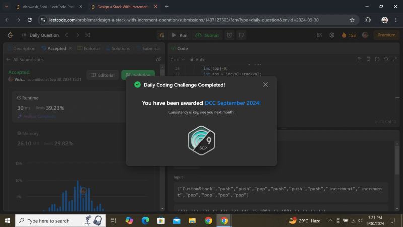 Vishwash soni on LinkedIn: #leetcode #problemsolving #codingjourney # ... Vishwash soni on LinkedIn: #leetcode #problemsolving #codingjourney # ...