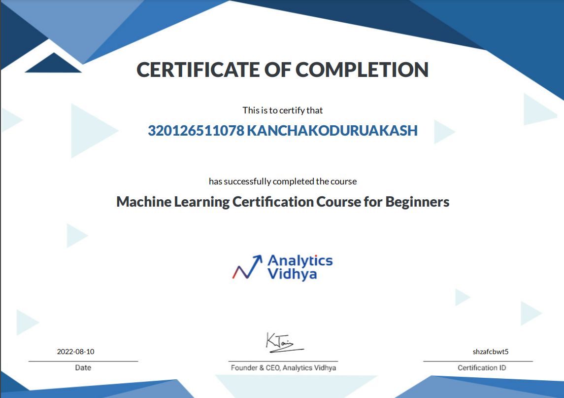 K Akash on LinkedIn: #machinelearning #python #connections K Akash on LinkedIn: #machinelearning #python #connections