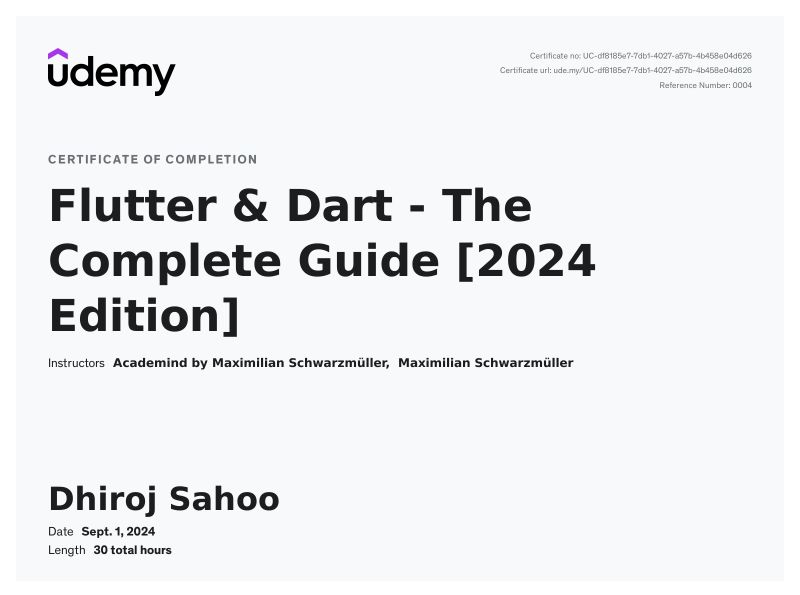 Dhiroj Sahoo on LinkedIn: #flutter #appdevelopment #udemy # ... Dhiroj Sahoo on LinkedIn: #flutter #appdevelopment #udemy # ...