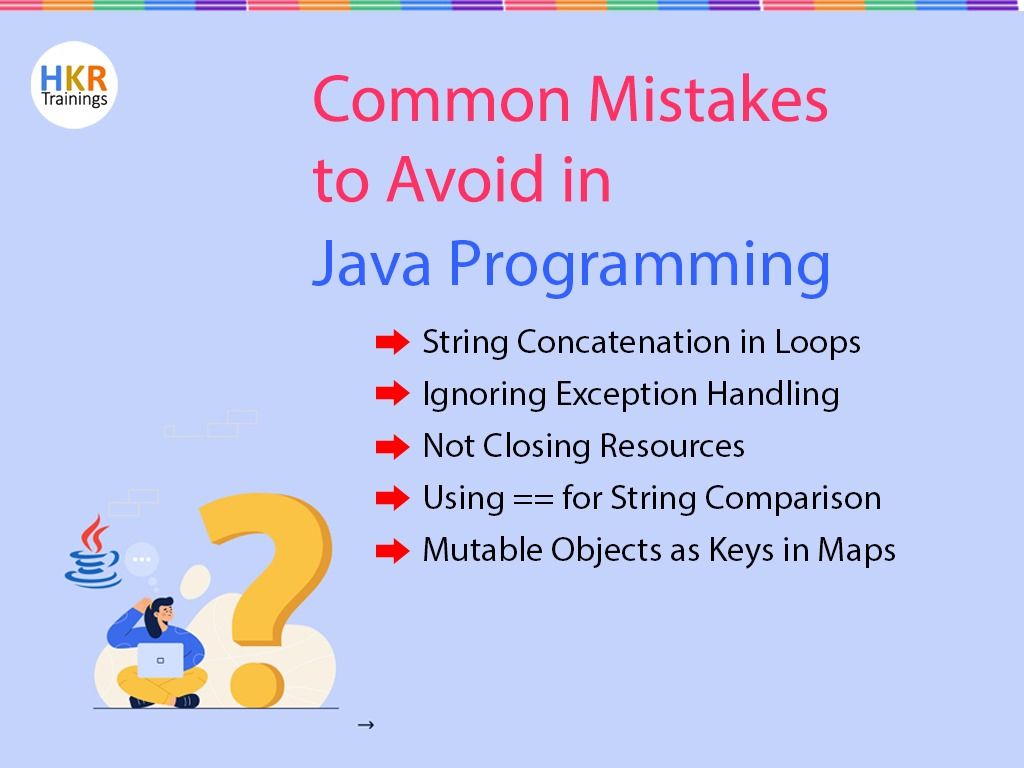HKR Trainings on LinkedIn: #javaprogramming #codingmistakes # ... HKR Trainings on LinkedIn: #javaprogramming #codingmistakes # ...
