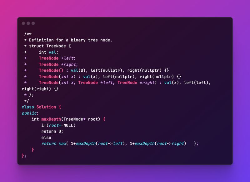 Resolved Maximum Depth of Binary Tree Problem | Himanshu Sahu posted on ... Resolved Maximum Depth of Binary Tree Problem | Himanshu Sahu posted on ...