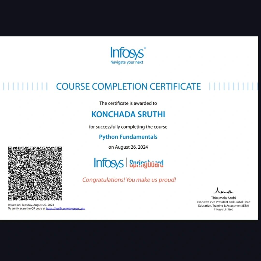 Sruthi Konchada on LinkedIn: #python #programming #continuouslearning # ... Sruthi Konchada on LinkedIn: #python #programming #continuouslearning # ...
