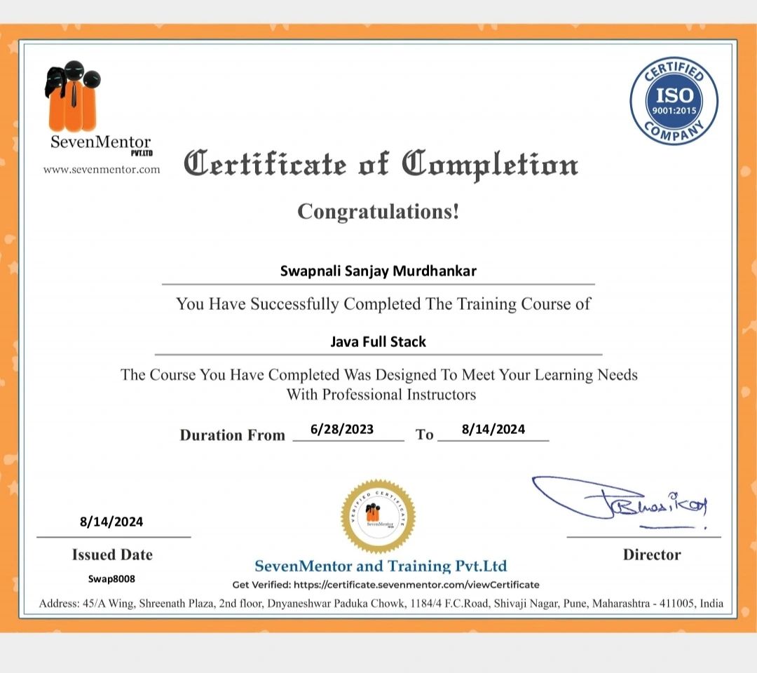 SevenMentor Pvt Ltd on LinkedIn: #java #fullstack #javafullstack # ... SevenMentor Pvt Ltd on LinkedIn: #java #fullstack #javafullstack # ...