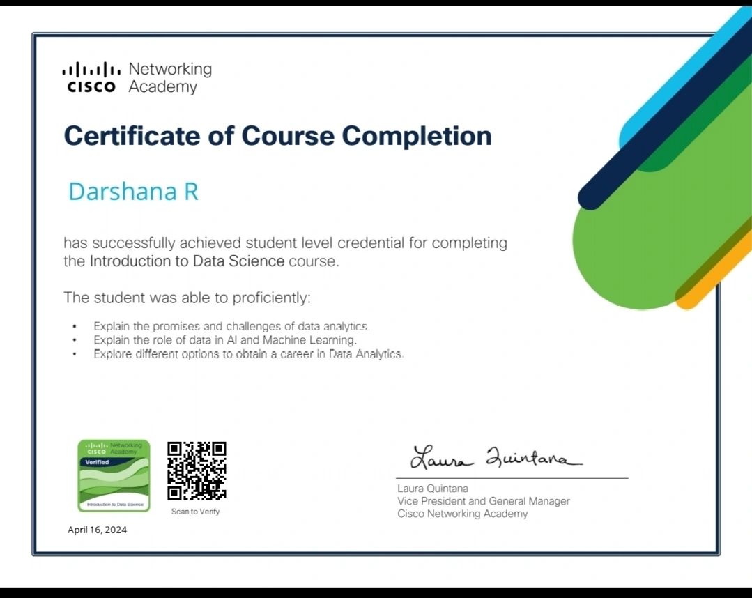 #datascience #certification #learningopportunities | Darshana R #datascience #certification #learningopportunities | Darshana R