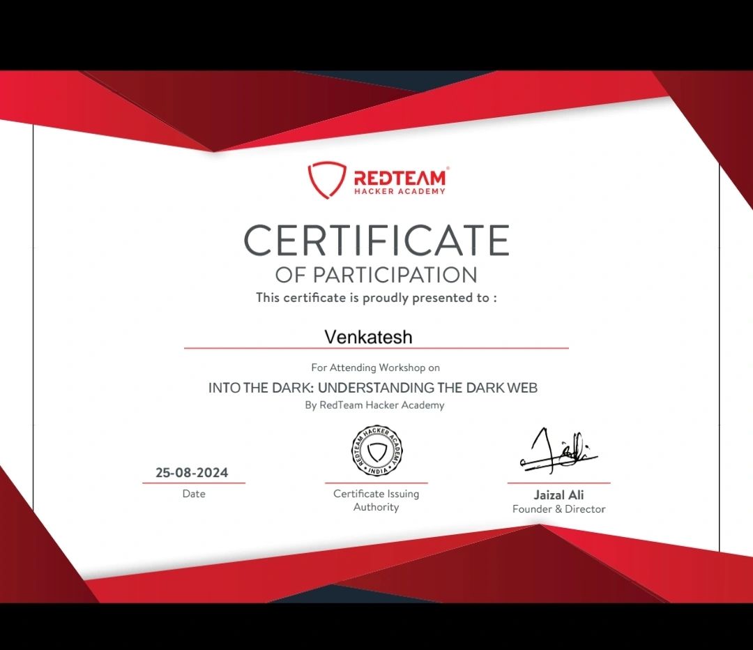 Venkatesh M on LinkedIn: Hello connections....!!!πππ I'm happy to share ... Venkatesh M on LinkedIn: Hello connections....!!!πππ I'm happy to share ...