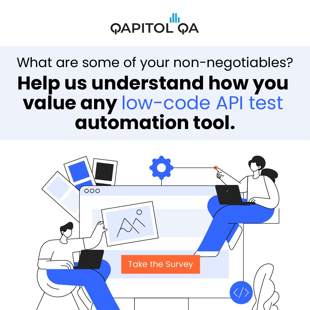 Qapitol QA on LinkedIn: API Automation Tool Survey 2023 | Qapitol QA Qapitol QA on LinkedIn: API Automation Tool Survey 2023 | Qapitol QA