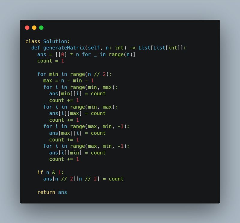 How to create a square matrix in LeetCode | Thamizazhagan B posted on ... How to create a square matrix in LeetCode | Thamizazhagan B posted on ...