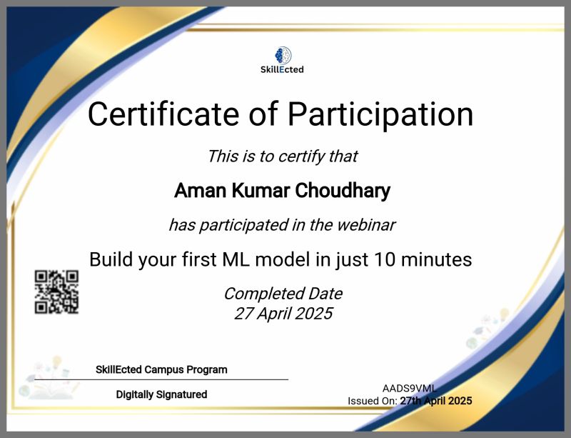 #machinelearning #artificialintelligence #skillected #webinar… | Aman ... #machinelearning #artificialintelligence #skillected #webinar… | Aman ...