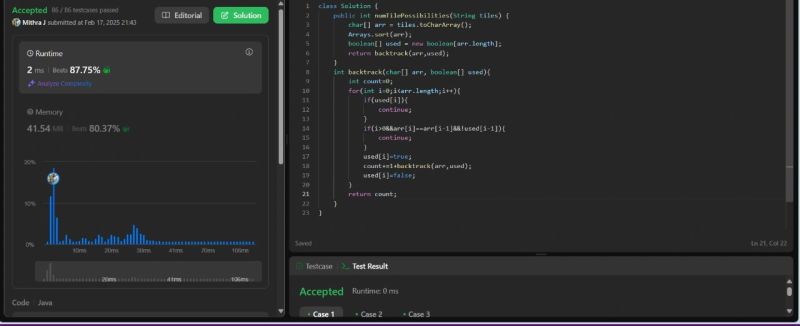 #leetcode #100daysofcode #codingchallenge #java #problemsolving | Mithra J #leetcode #100daysofcode #codingchallenge #java #problemsolving | Mithra J