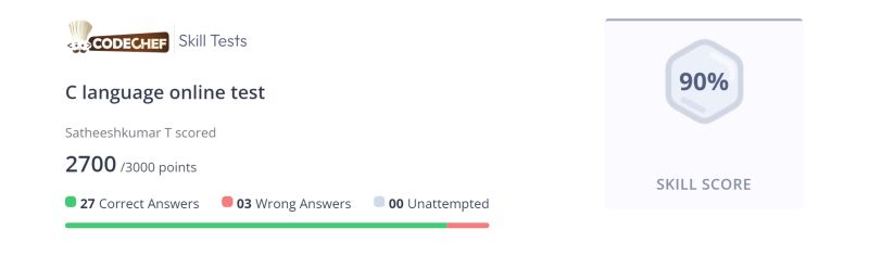 Satheeshkumar T on LinkedIn: #codechef #programming #cprogramming # ... Satheeshkumar T on LinkedIn: #codechef #programming #cprogramming # ...