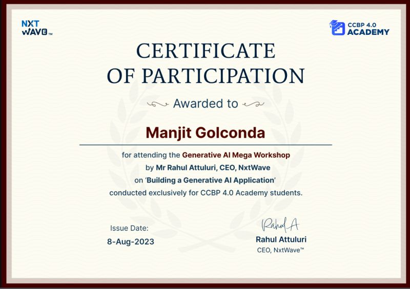 Manjit Golconda on LinkedIn: #generativeai #aiinnovation # ... Manjit Golconda on LinkedIn: #generativeai #aiinnovation # ...