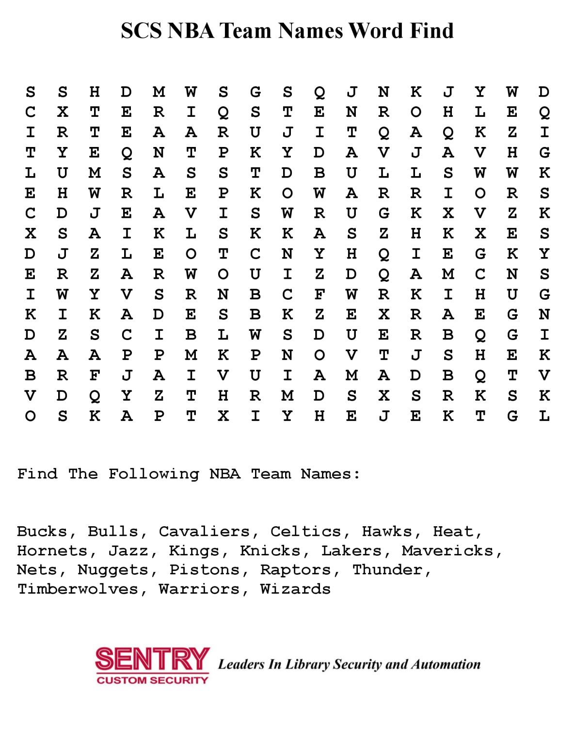 #sentry #sentrycustomsecurity #nba #teams #name #wordfind #puzzle ... #sentry #sentrycustomsecurity #nba #teams #name #wordfind #puzzle ...