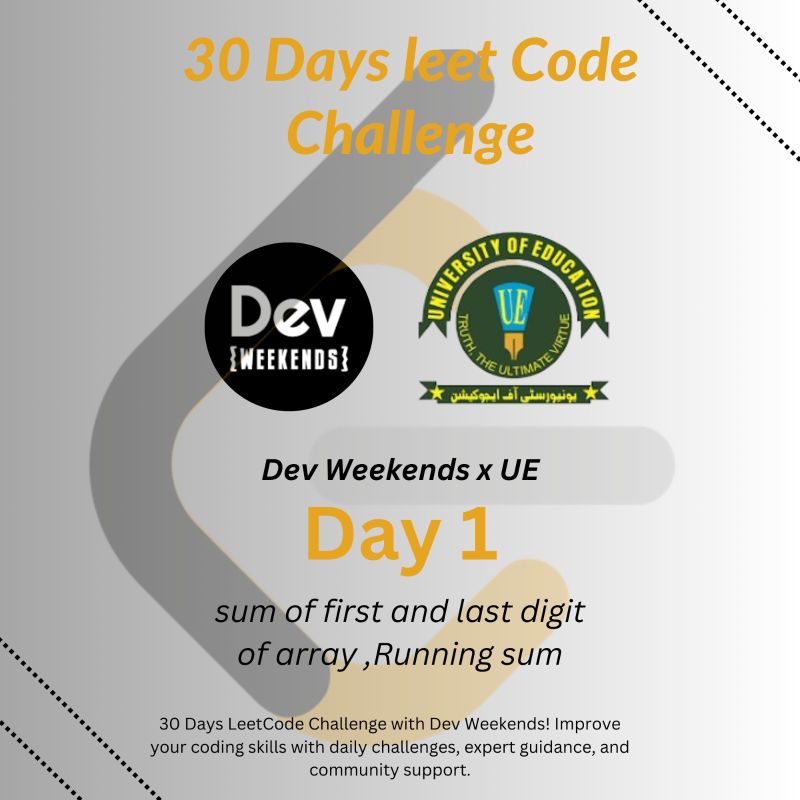 Day 1 of LeetCode Challenge | Zain ul Abedin posted on the topic | LinkedIn Day 1 of LeetCode Challenge | Zain ul Abedin posted on the topic | LinkedIn