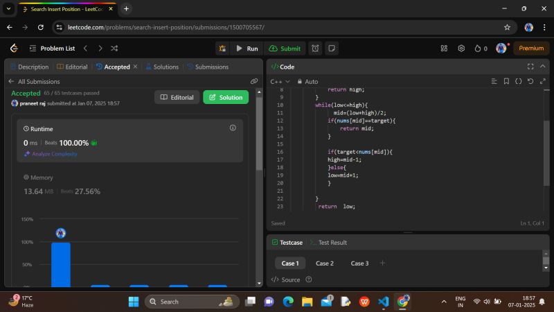#leetcode #problemsolving #dailychallenge #codingjourney | Praneet Raj #leetcode #problemsolving #dailychallenge #codingjourney | Praneet Raj
