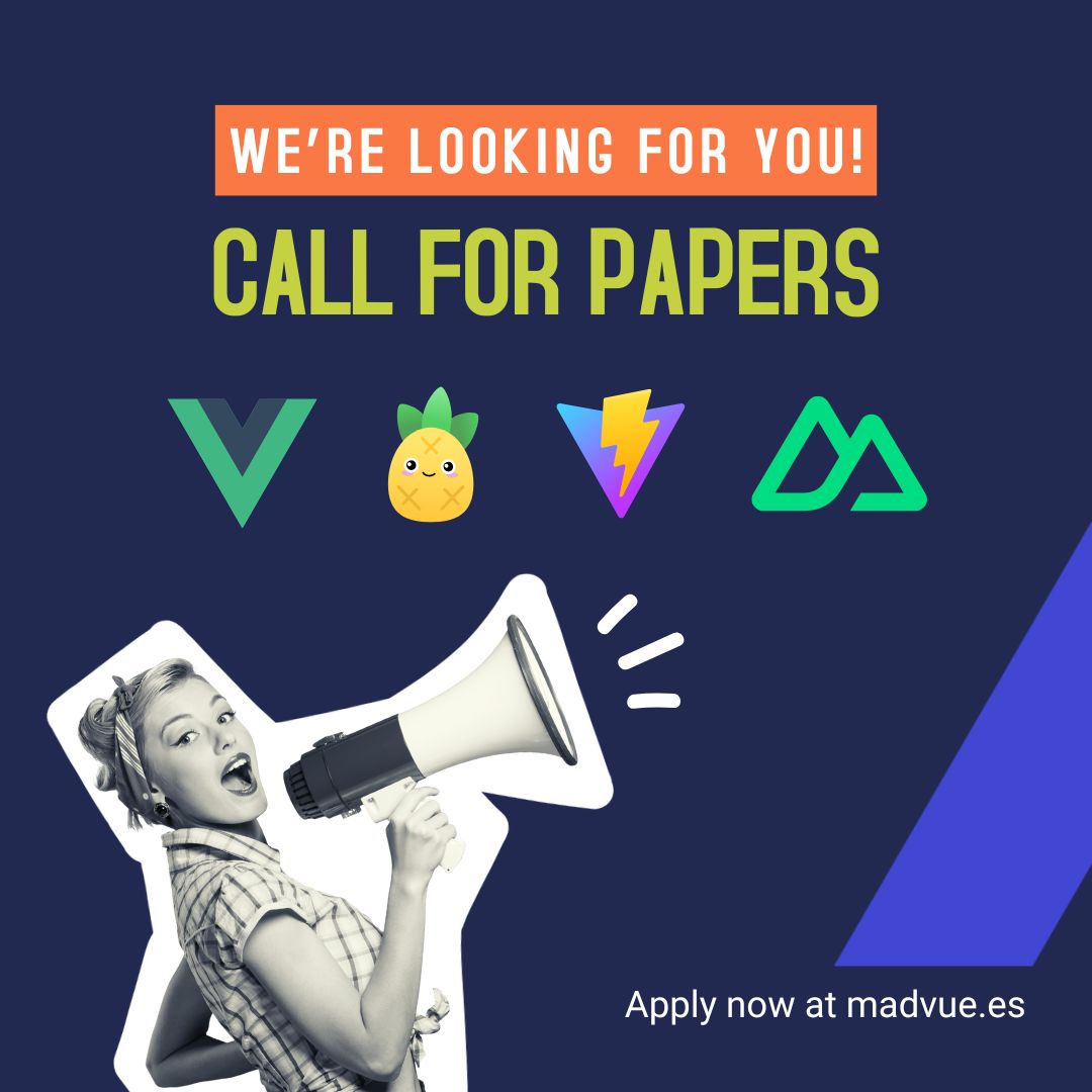 #vue #vuejs #nuxt #developers #madvue #madrid #callforpapers | MadVue #vue #vuejs #nuxt #developers #madvue #madrid #callforpapers | MadVue