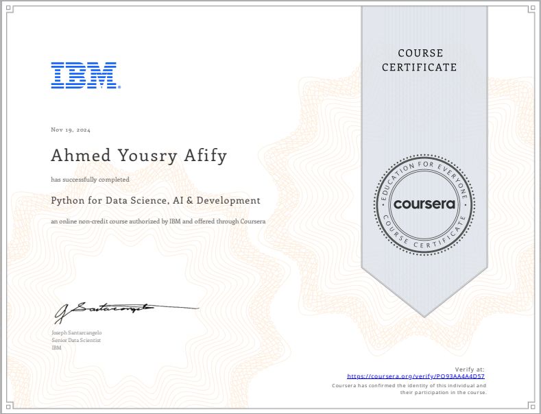 Ahmed A. on LinkedIn: #python #datascience #ai #ibm #coursera # ... Ahmed A. on LinkedIn: #python #datascience #ai #ibm #coursera # ...