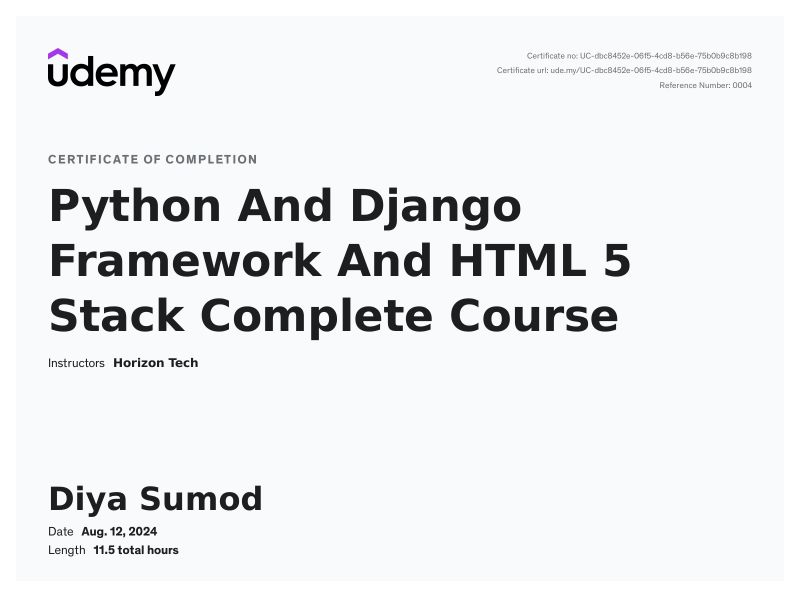 DIYA SUMOD on LinkedIn: #neverstoplearning #python #django #html5 # ... DIYA SUMOD on LinkedIn: #neverstoplearning #python #django #html5 # ...