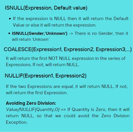 Kishore R on LinkedIn: Different Ways to handle NULL in SQL Kishore R on LinkedIn: Different Ways to handle NULL in SQL
