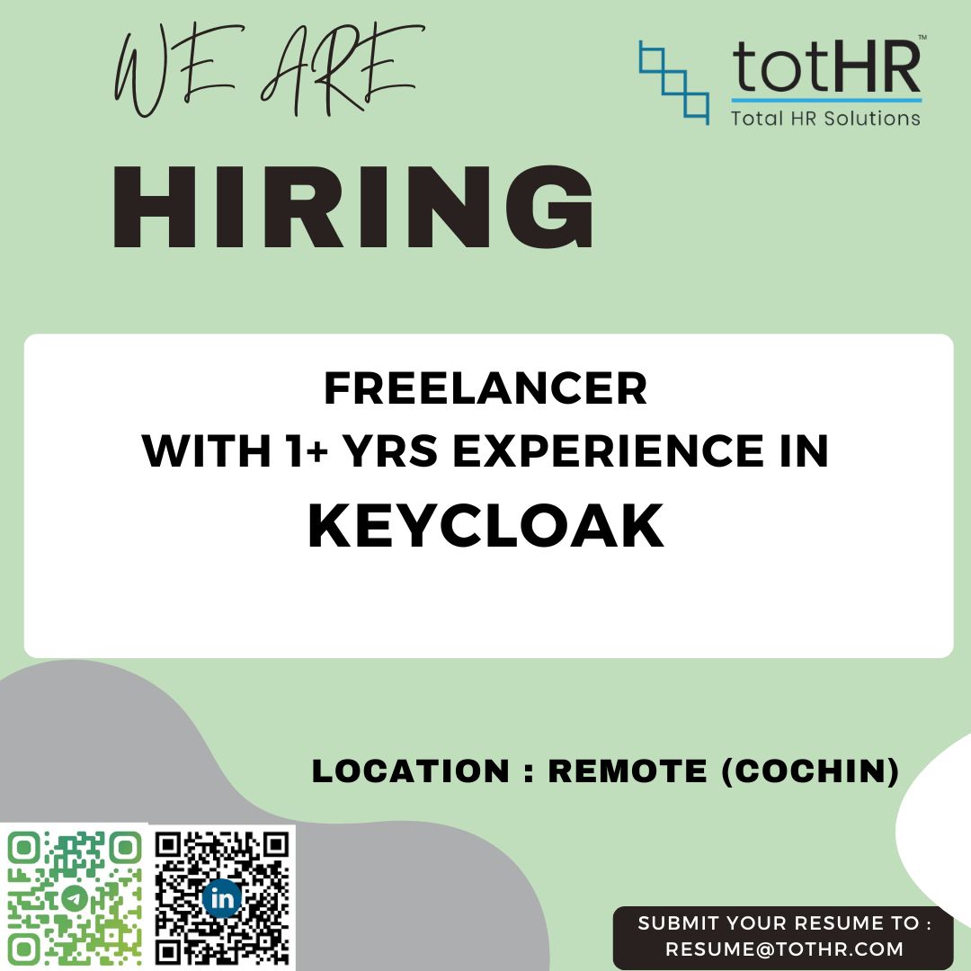 totHR on LinkedIn: #keycloak #freelancer #tothr totHR on LinkedIn: #keycloak #freelancer #tothr