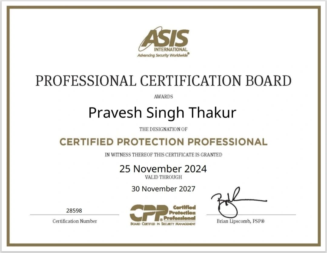 #asis #cpp #security #certified #protection #professional | Pravesh ... #asis #cpp #security #certified #protection #professional | Pravesh ...
