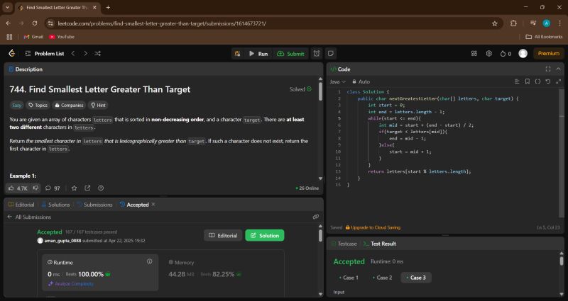 #java #leetcode #binarysearch #problemsolving #codingchallenge… | Aman ... #java #leetcode #binarysearch #problemsolving #codingchallenge… | Aman ...