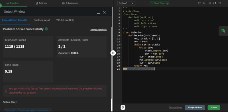 #dsa #160daysofcode #codingchallenge #python #binarytrees #learning ... #dsa #160daysofcode #codingchallenge #python #binarytrees #learning ...