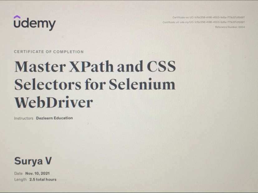 Surya V on LinkedIn: Master Xpath and CSS selectors Surya V on LinkedIn: Master Xpath and CSS selectors