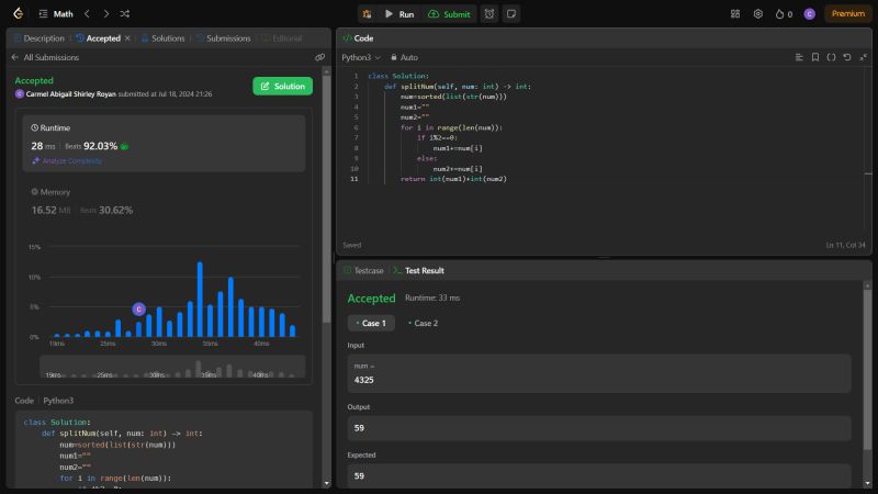 Day 89 of #100DaysLeetCodeChallenge: Split with Sum | Carmel Shirley ... Day 89 of #100DaysLeetCodeChallenge: Split with Sum | Carmel Shirley ...