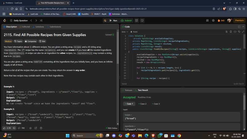 #leetcode #graphalgorithms #topologicalsorting #coding #problemsolving ... #leetcode #graphalgorithms #topologicalsorting #coding #problemsolving ...