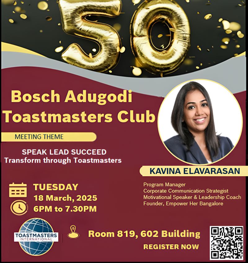 Excited to be invited at the milestone meeting of Bosch Adugodi ... Excited to be invited at the milestone meeting of Bosch Adugodi ...