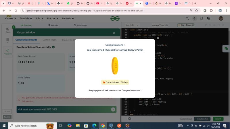 Teja Chidapana on LinkedIn: #day70 #coding #dsa #consistency #important ... Teja Chidapana on LinkedIn: #day70 #coding #dsa #consistency #important ...