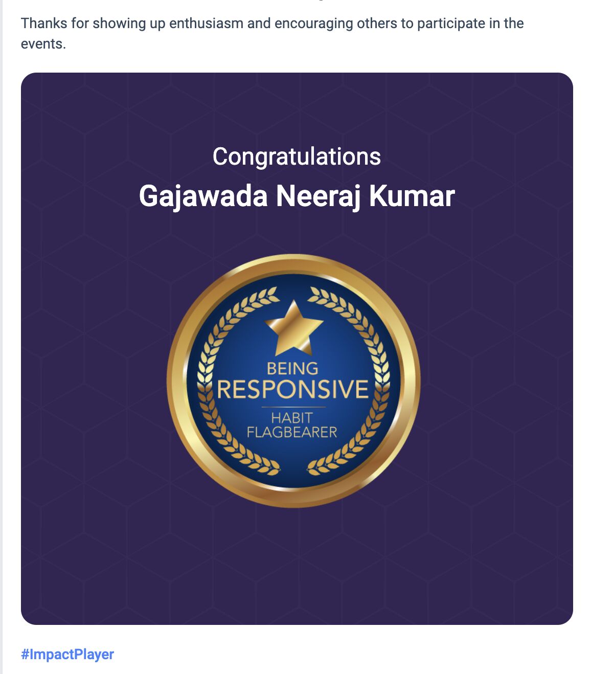 Neeraj Kumar posted on LinkedIn Neeraj Kumar posted on LinkedIn