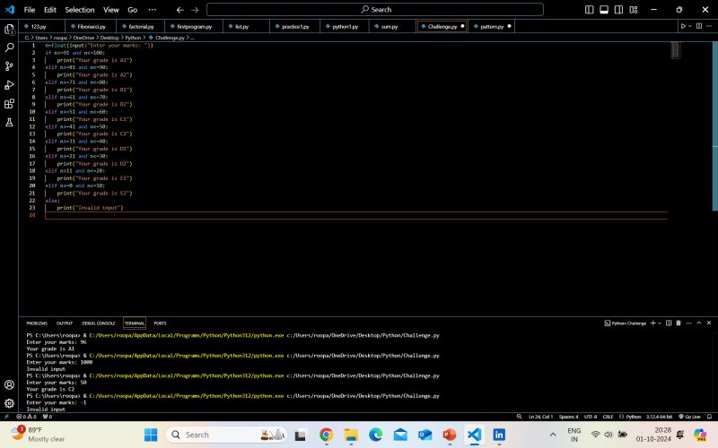 Roopasree Challa on LinkedIn: #challenge #python #python # ... Roopasree Challa on LinkedIn: #challenge #python #python # ...