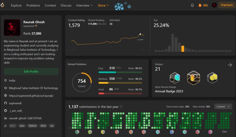 RAUNAK GHOSH on LinkedIn: #codingstreak #yearofcode #consistencyiskey # ... RAUNAK GHOSH on LinkedIn: #codingstreak #yearofcode #consistencyiskey # ...