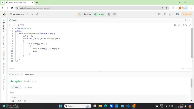 How to move integers in-place | Sarvar Mansuri posted on the topic ... How to move integers in-place | Sarvar Mansuri posted on the topic ...