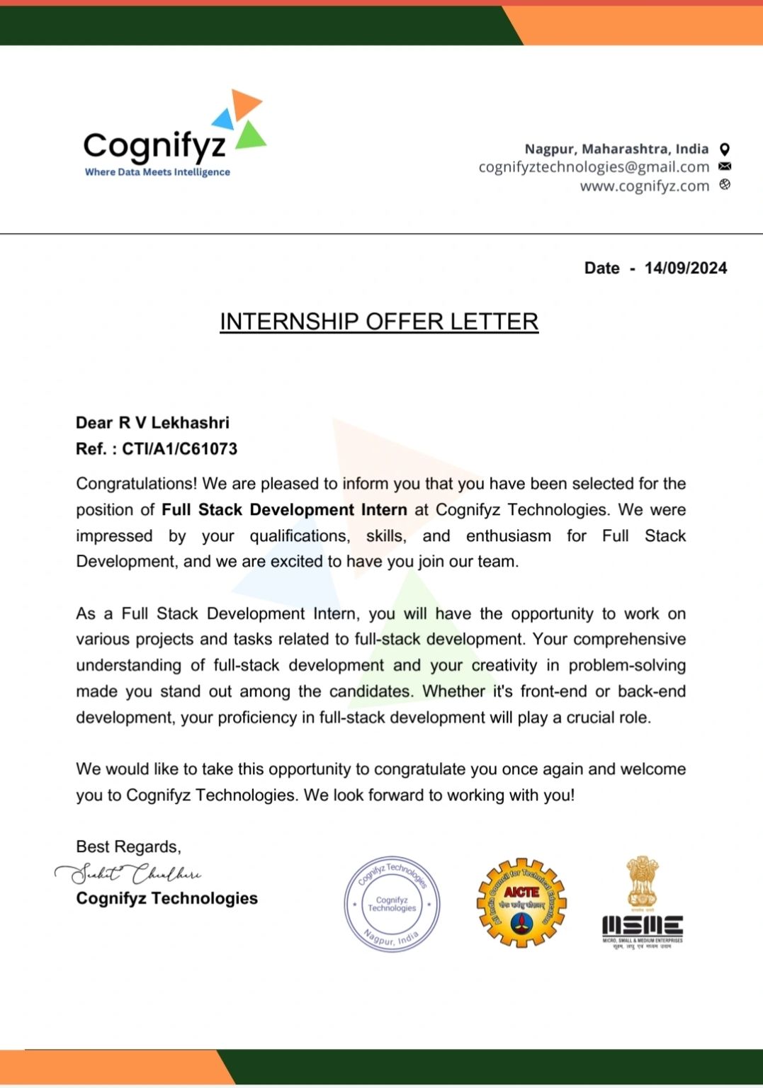 Lekhashri Rajendran on LinkedIn: #internship #programming #tech # ... Lekhashri Rajendran on LinkedIn: #internship #programming #tech # ...