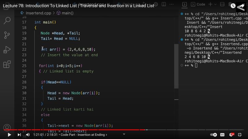 #day17 #100daysofcode #code #linkedlist | Ujjwal Bhadani #day17 #100daysofcode #code #linkedlist | Ujjwal Bhadani