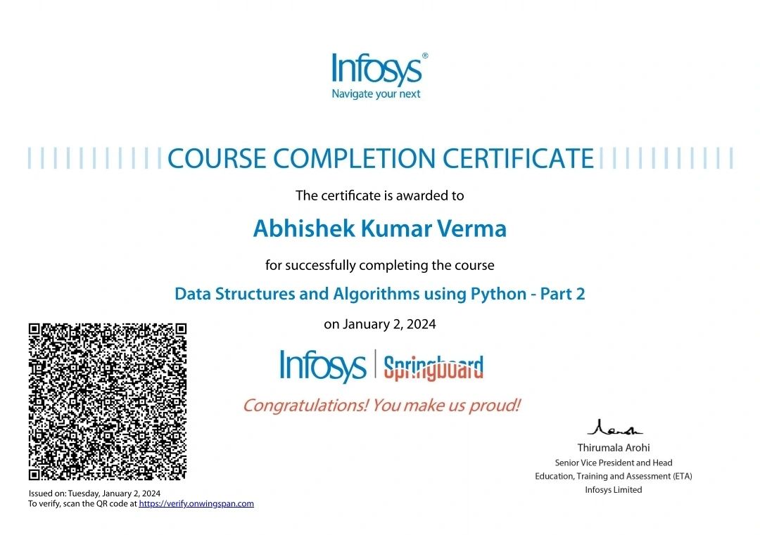 #connections #data #infosysspringboard #infosys | Abhishek Kumar Verma #connections #data #infosysspringboard #infosys | Abhishek Kumar Verma