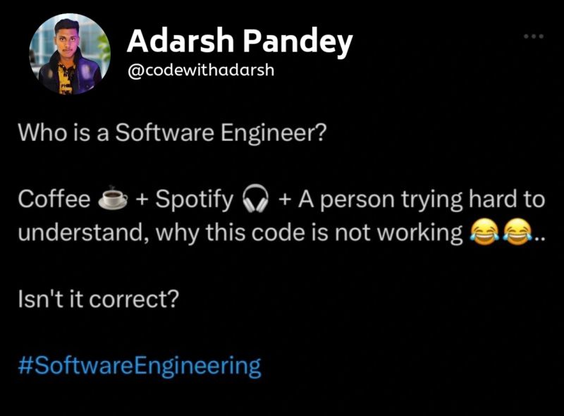 Adarsh Pandey on LinkedIn: #softwareengineering #programming #coding # ... Adarsh Pandey on LinkedIn: #softwareengineering #programming #coding # ...