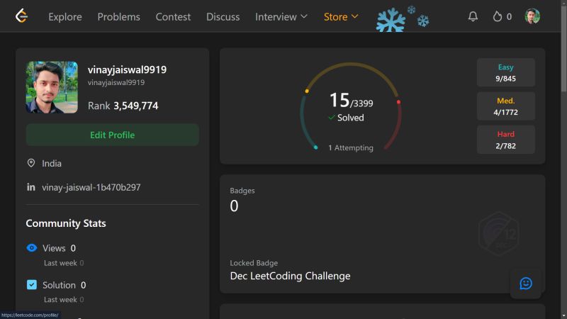 Vinay Jaiswal on LinkedIn: #leetcode #codingjourney #problemsolving Vinay Jaiswal on LinkedIn: #leetcode #codingjourney #problemsolving