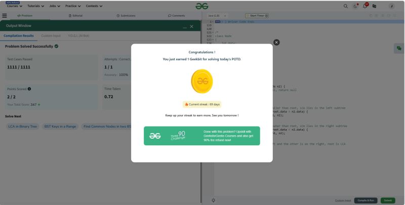 #coding #dsa #problemsolving #geeksforgeeks #potd #streak #achievement ... #coding #dsa #problemsolving #geeksforgeeks #potd #streak #achievement ...