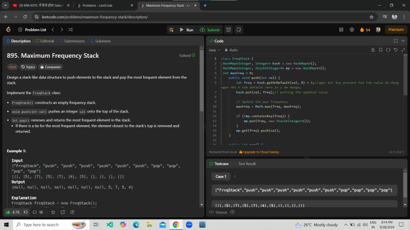 Krishna Pratap Singh on LinkedIn: #dsawithjava #leetcode895 # ... Krishna Pratap Singh on LinkedIn: #dsawithjava #leetcode895 # ...